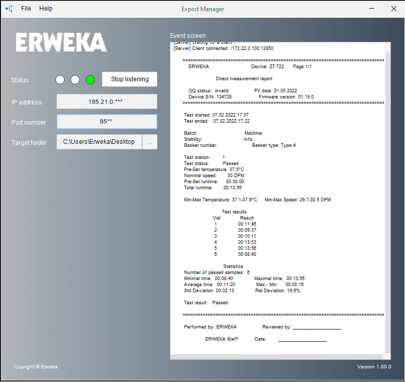 Export Manager | AMEDIS